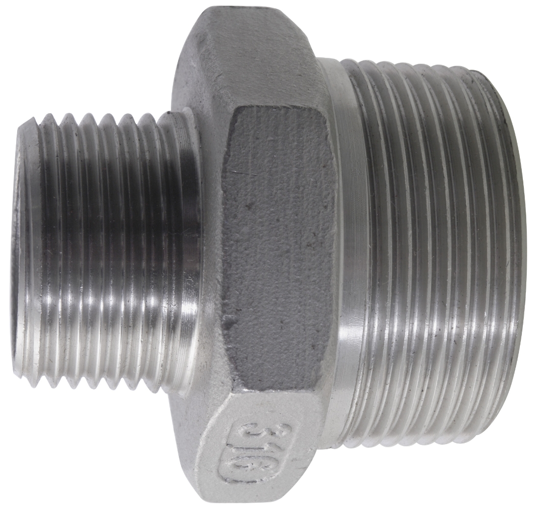 NPT Reducing Nipple 150LB 316 Stainless Steel - NERO Pipeline ... NPT Reducing Nipple 150LB 316 Stainless Steel - NERO Pipeline ...
