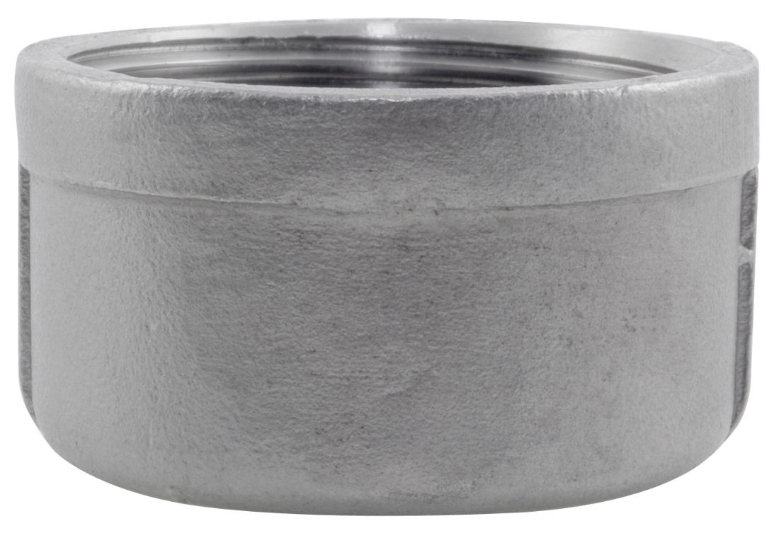 BSPP Round Cap 150LB 316 Stainless Steel - NERO Pipeline Connections Ltd