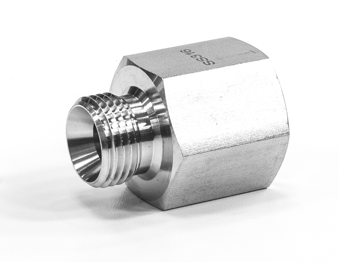 Hydraulic Reducing Adaptor Female/Male BSPP 316 Stainless Steel - NERO ...
