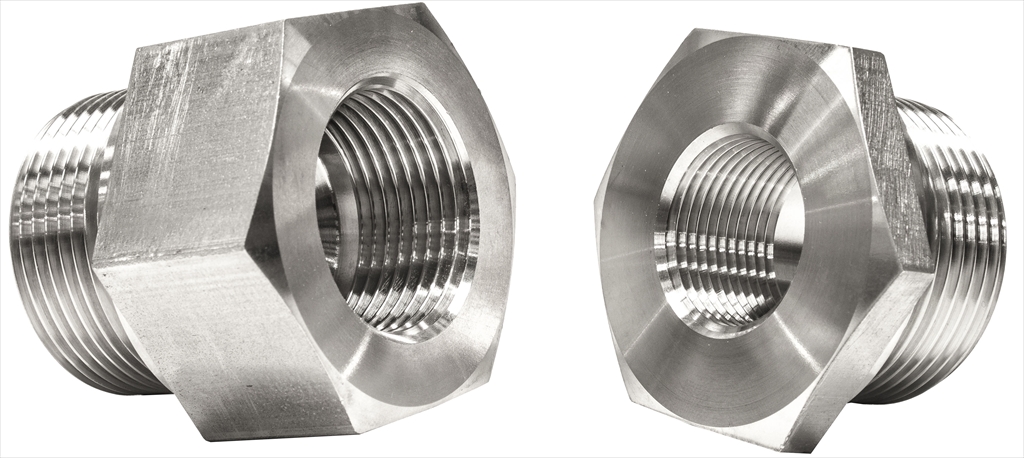 1-1/2" BSPP X 1-1/4" BSPP MALE/FEMALE REDUCING BUSH TYPE B 316 STAINLESS STEEL - NERO Pipeline ...