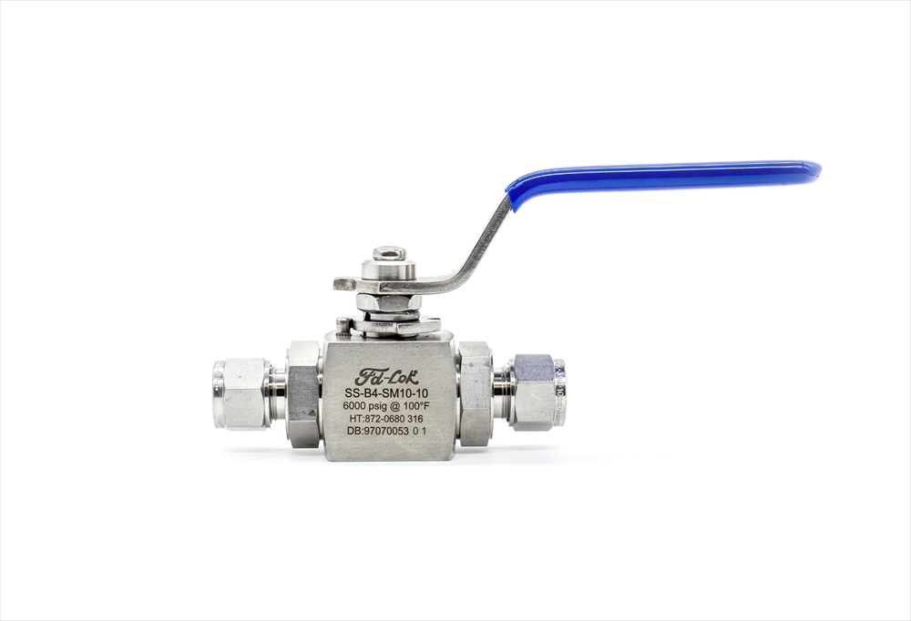 Compression Ended Reduced Bore Ball Valve 6,000 PSI 316 Stainless Steel ...
