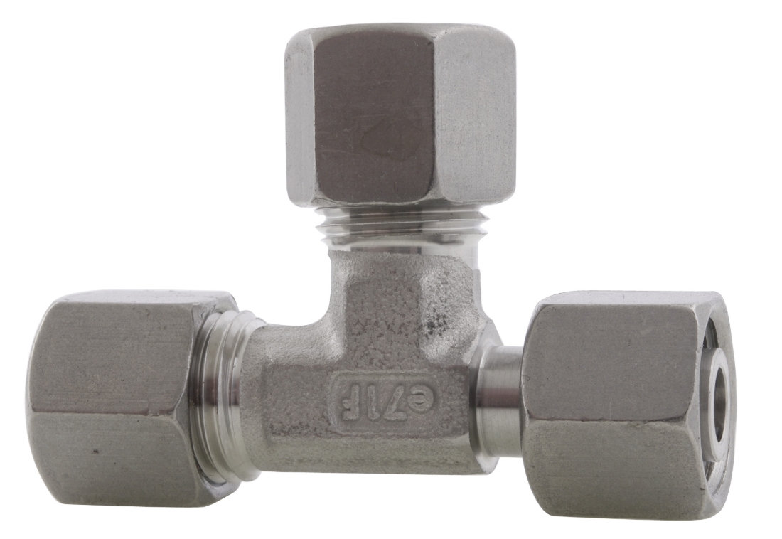 Adjustable Standpipe Run Tee Single Ferrule Compression 316 Stainless ...