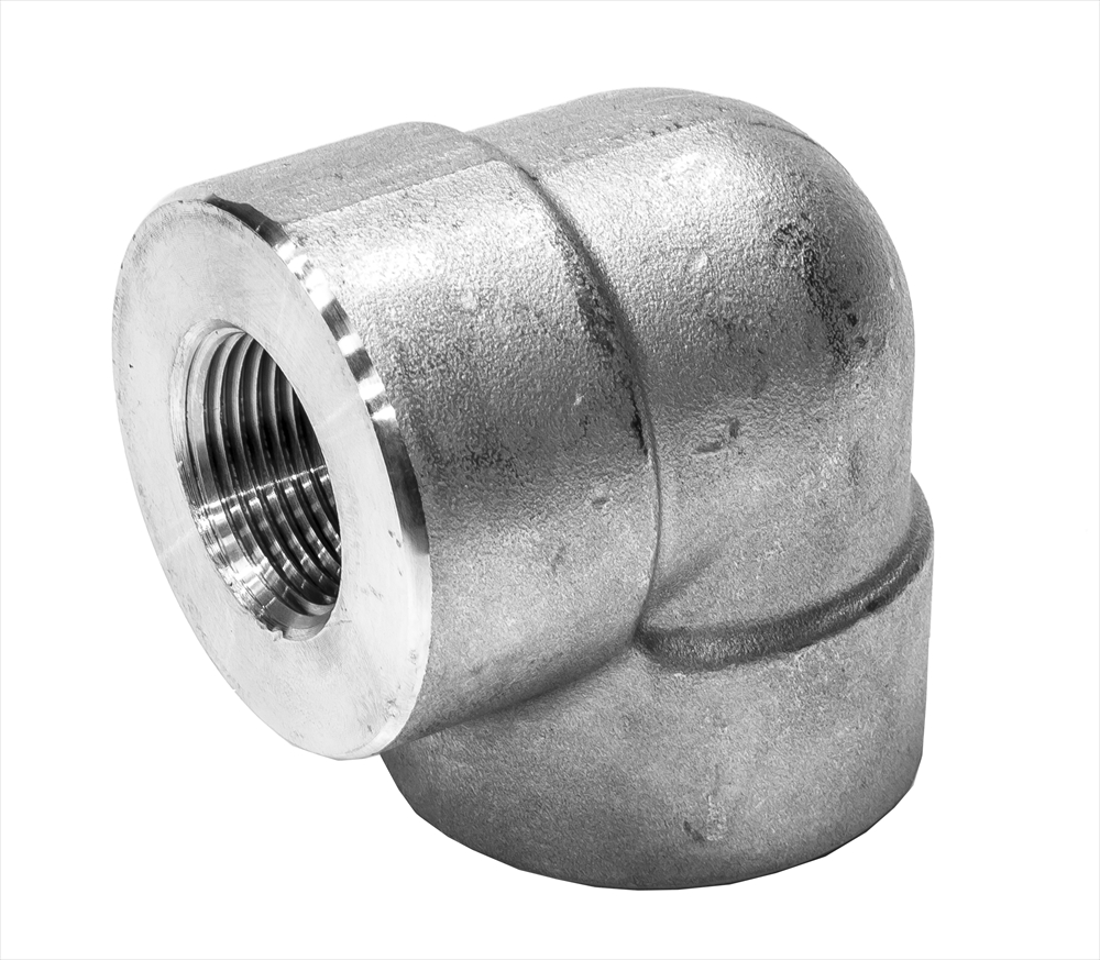 NPT 90° Elbow 6000LB 316 Stainless Steel - NERO Pipeline Connections Ltd