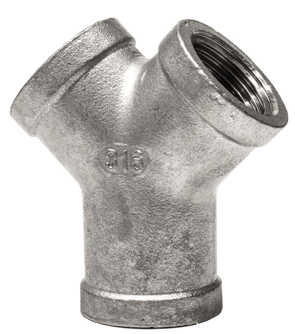BSPP Y-Piece 150LB 316 Stainless Steel - NERO Pipeline Connections Ltd