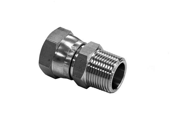 Hydraulic BSPP Cone Seat Swivel Female X BSPT Male Adaptor 316 Stainless Steel - NERO Pipeline ...