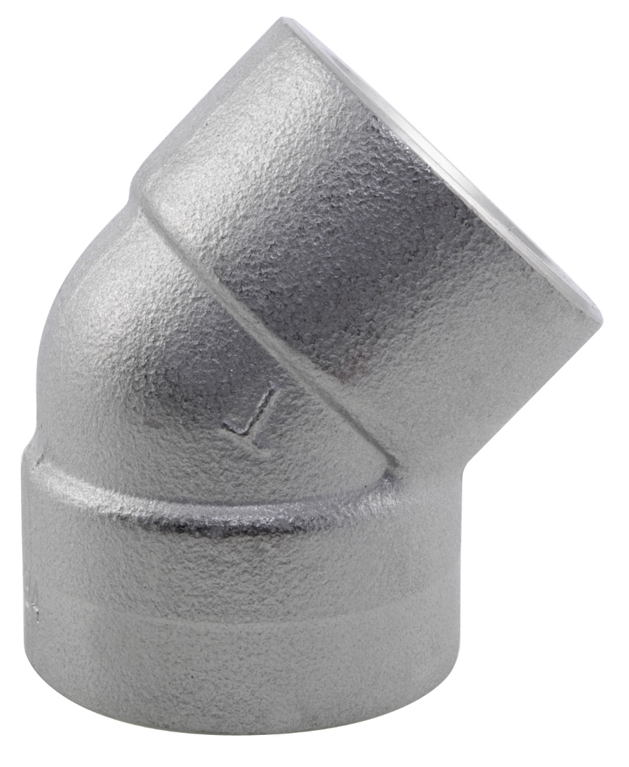 Socket Weld (SW) 45° Elbow 3000LB 316 Stainless Steel - NERO Pipeline ...