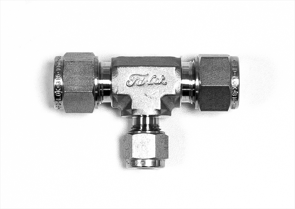 Metric Reducing Branch Tee Twin Ferrule 316 Stainless Steel Fd-Lok ...