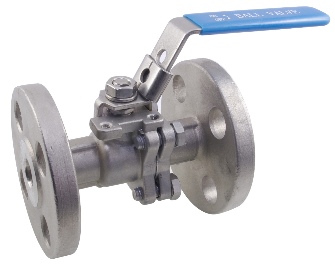 150LB Two Piece Flanged Full Bore Ball Valve CF8M 316 Stainless Steel ...